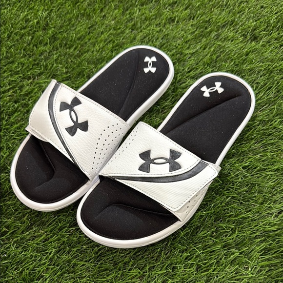 Under Armour | Shoes | Mens Under Armour Slides With Memory Foam ...